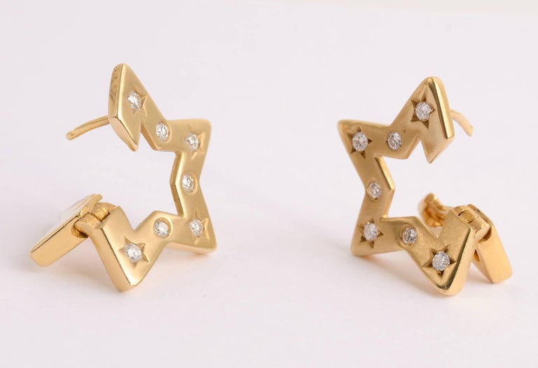 Twinkling Star Diamond Earrings For Sale (Free Shipping) at 1stDibs ...