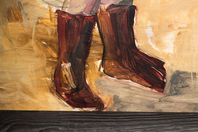 "Twins" Painting Oil on Board by Timothy Behrends For Sale at 1stDibs