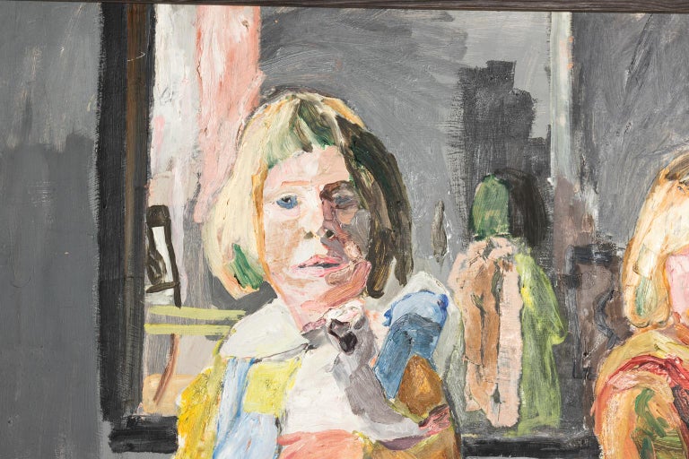 "Twins" Painting Oil on Board by Timothy Behrends For Sale at 1stDibs