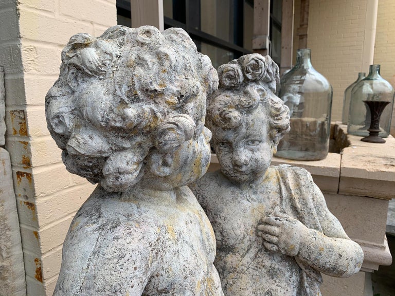 Twins Statue from Provence, France For Sale at 1stDibs
