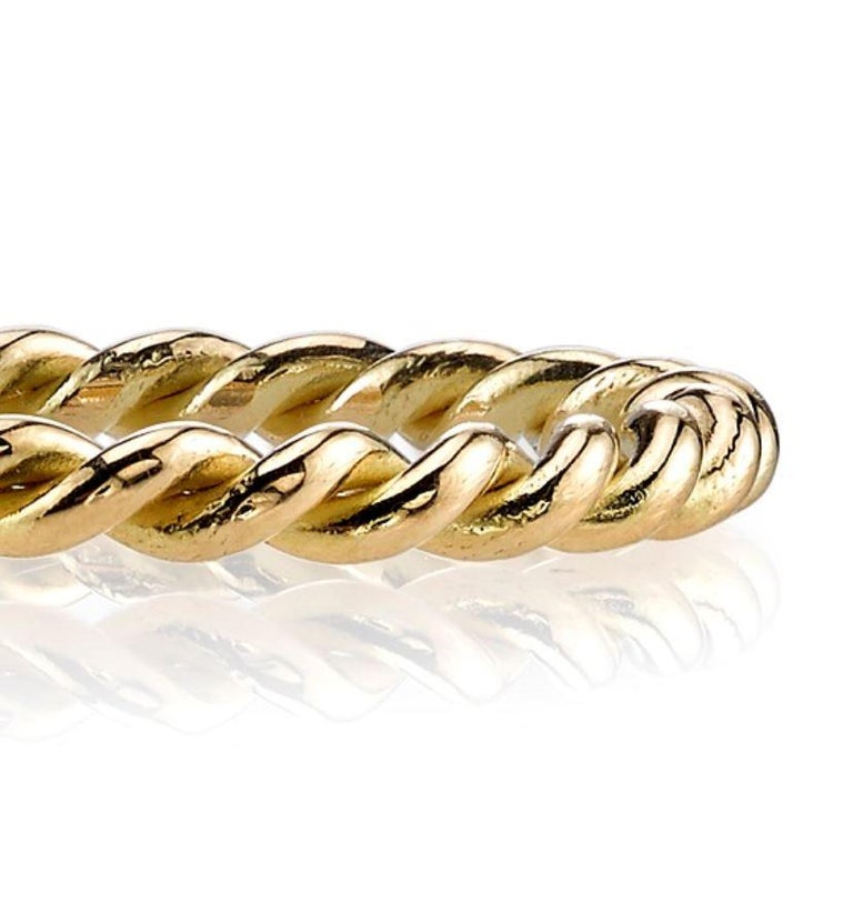 Handcrafted Lara Band in 18K Gold by Single Stone For Sale at 1stDibs