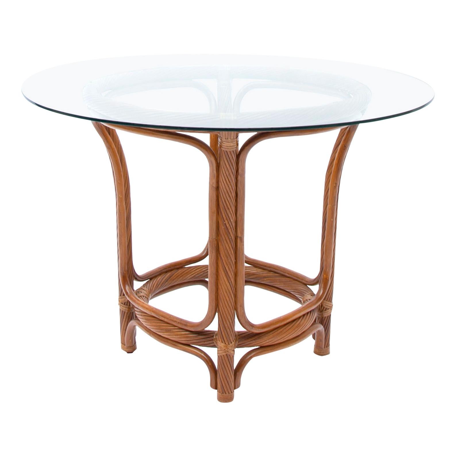 Sculptural Sheaf of Wheat Bamboo Rattan Dining Table, Hollywood Regency ... Sculptural Sheaf of Wheat Bamboo Rattan Dining Table, Hollywood Regency ...