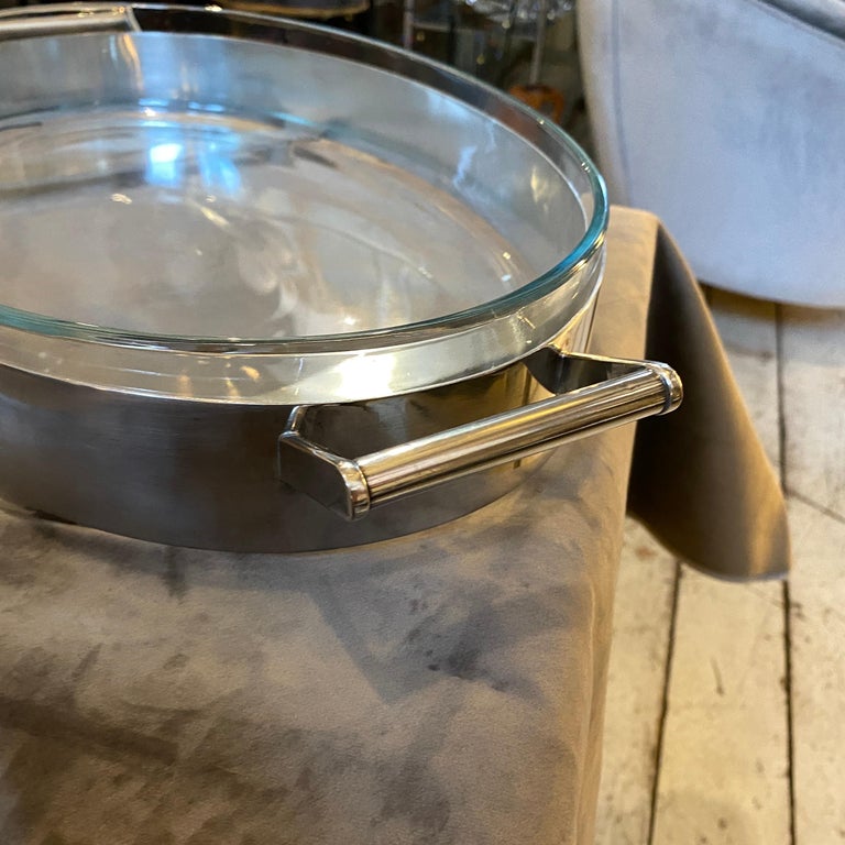 Two 1940s Giò Ponti Attributed Art Deco Silver Plated Italian Serving ...