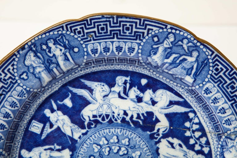 Two 19th Century Greek Pattern Plates For Sale at 1stDibs