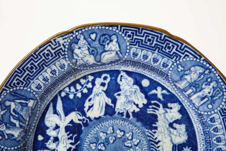 Two 19th Century Greek Pattern Plates For Sale at 1stDibs