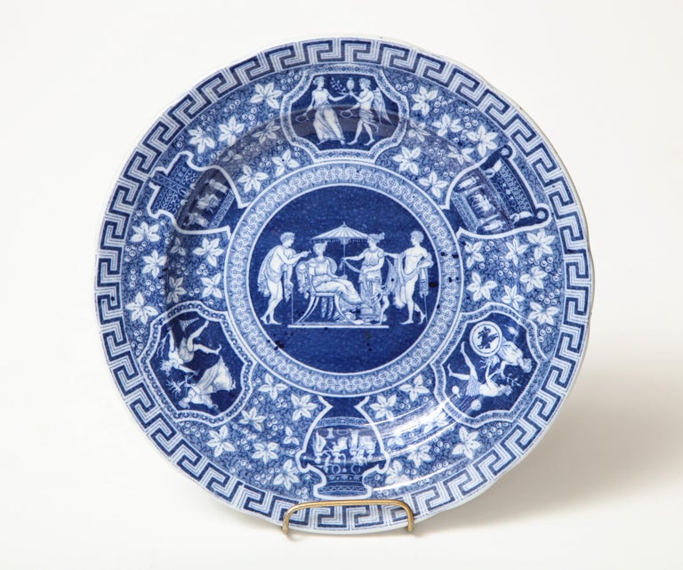 Two 19th Century Greek Pattern Plates For Sale at 1stDibs