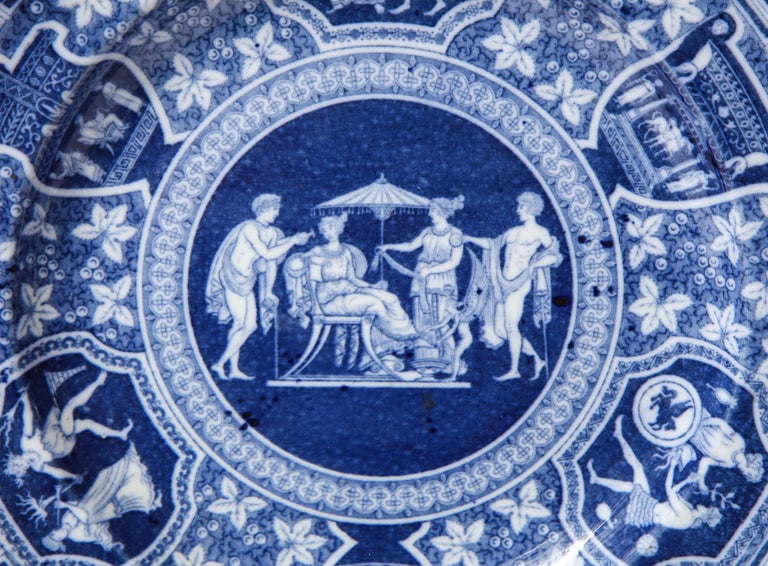 Two 19th Century Greek Pattern Plates For Sale at 1stDibs