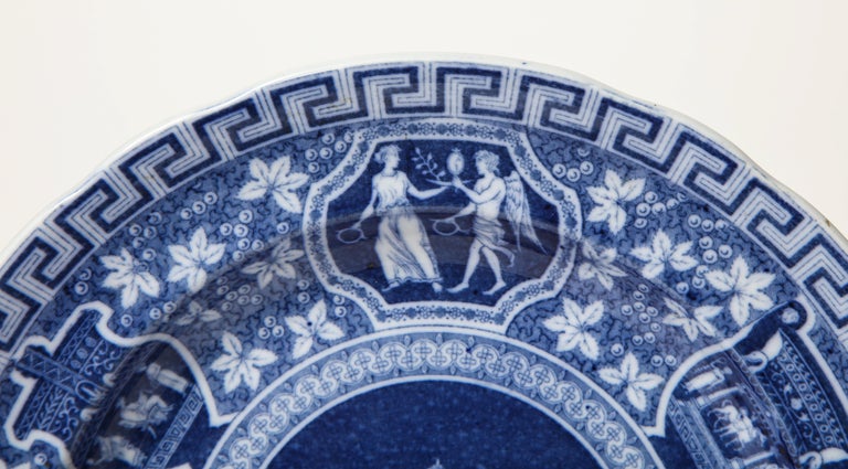 Two 19th Century Greek Pattern Plates For Sale at 1stDibs