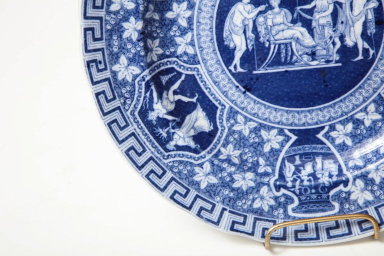 Two 19th Century Greek Pattern Plates For Sale at 1stDibs