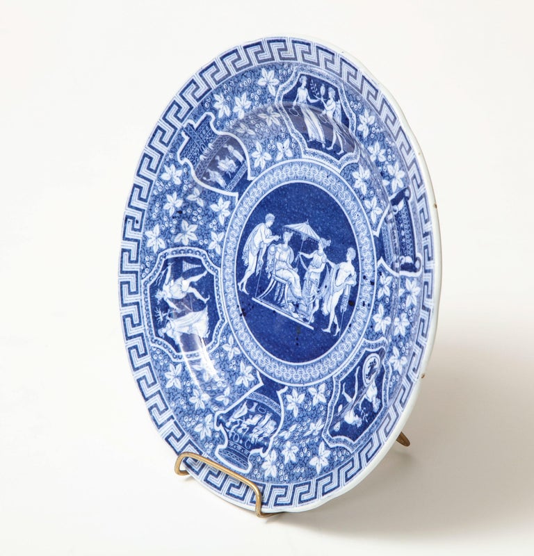 Two 19th Century Greek Pattern Plates For Sale at 1stDibs