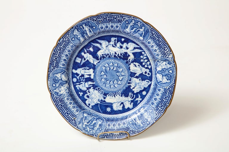 Two 19th Century Greek Pattern Plates For Sale at 1stDibs