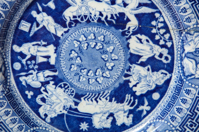 Two 19th Century Greek Pattern Plates For Sale at 1stDibs
