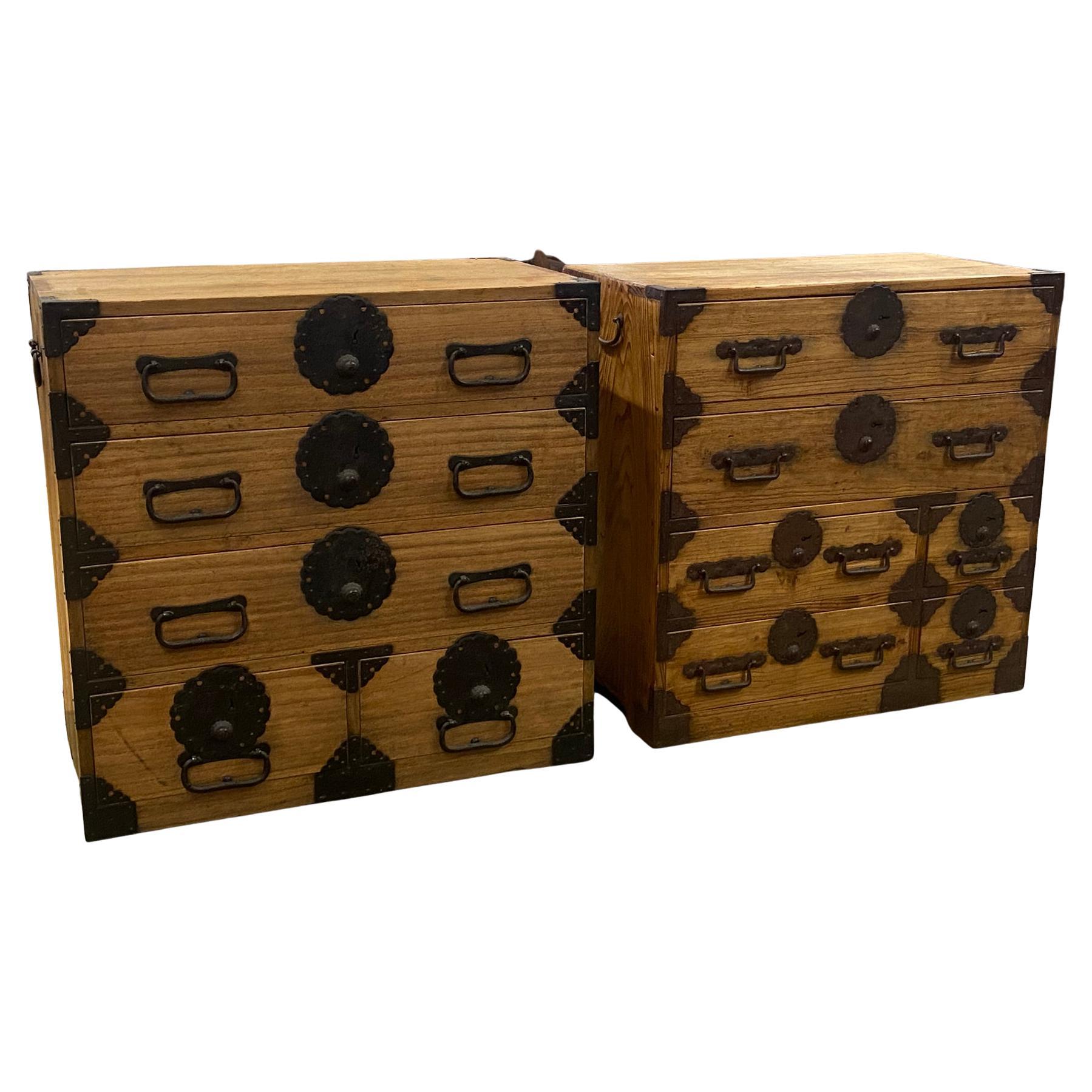 Antique Japanese Small Tansu Chest at 1stDibs