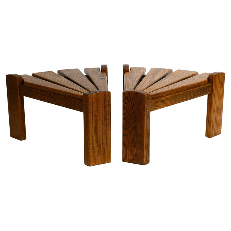 Two 50s Side or Coffee Tables in a Triangular Shape by Dittman for Awa ...