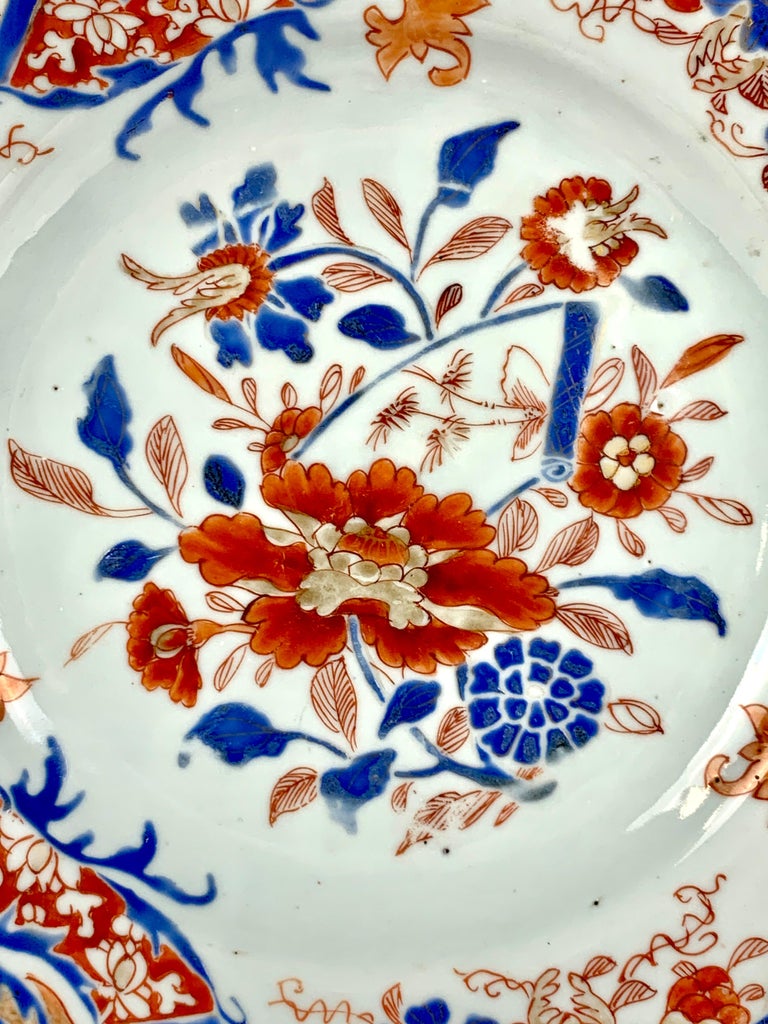 Two Antique Chinese Porcelain Dishes Imari Decorated 18th Century Circa ...
