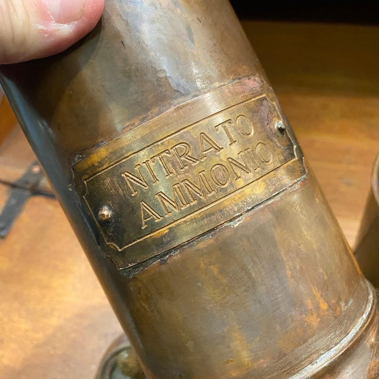 Two Antique Copper and Bronze Florentine Alchemical Laboratory Jars For ...