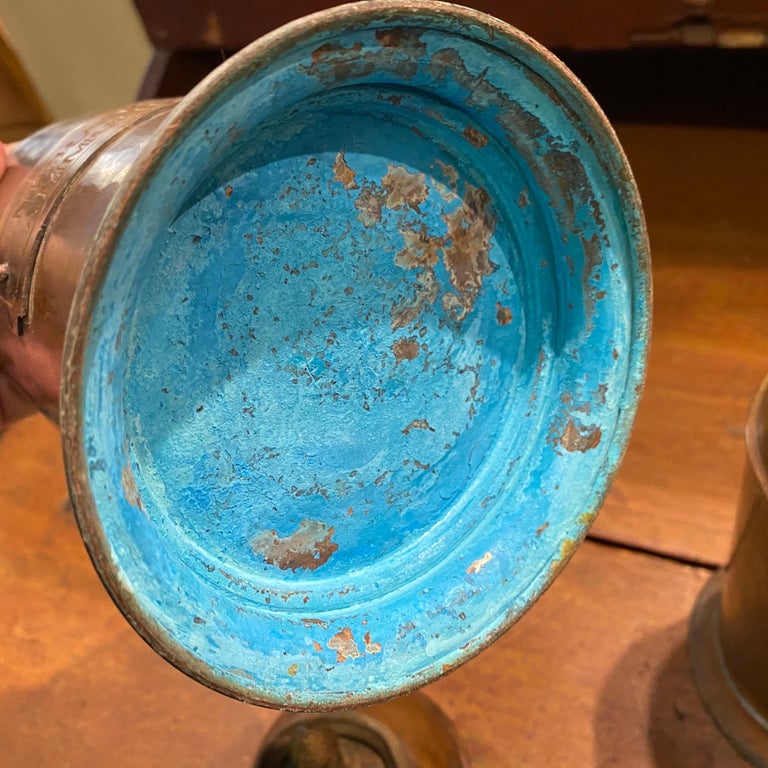 Two Antique Copper and Bronze Florentine Alchemical Laboratory Jars For ...
