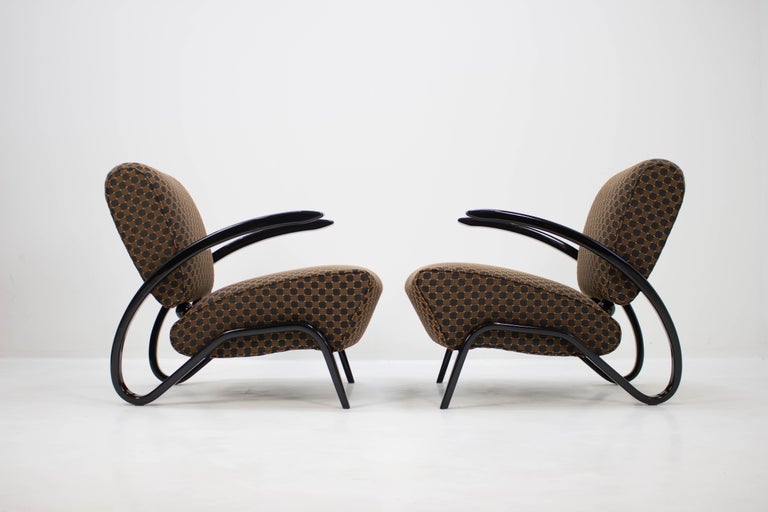 Two Armchairs H-275 by Jindrich Halabala, 1930s at 1stDibs