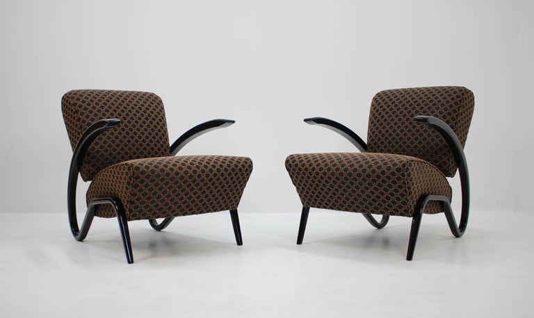 Two Armchairs H-275 by Jindrich Halabala, 1930s at 1stDibs