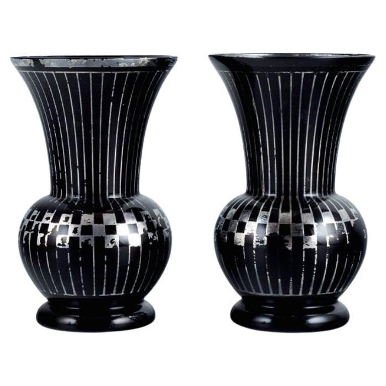 Two Art Deco glass vases, Germany. 1930-1940s. For Sale at 1stDibs