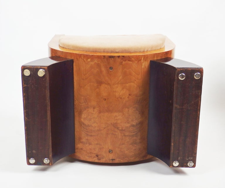 Two Art Deco Stools in the Style of Gabriel Englinger For Sale at 1stDibs