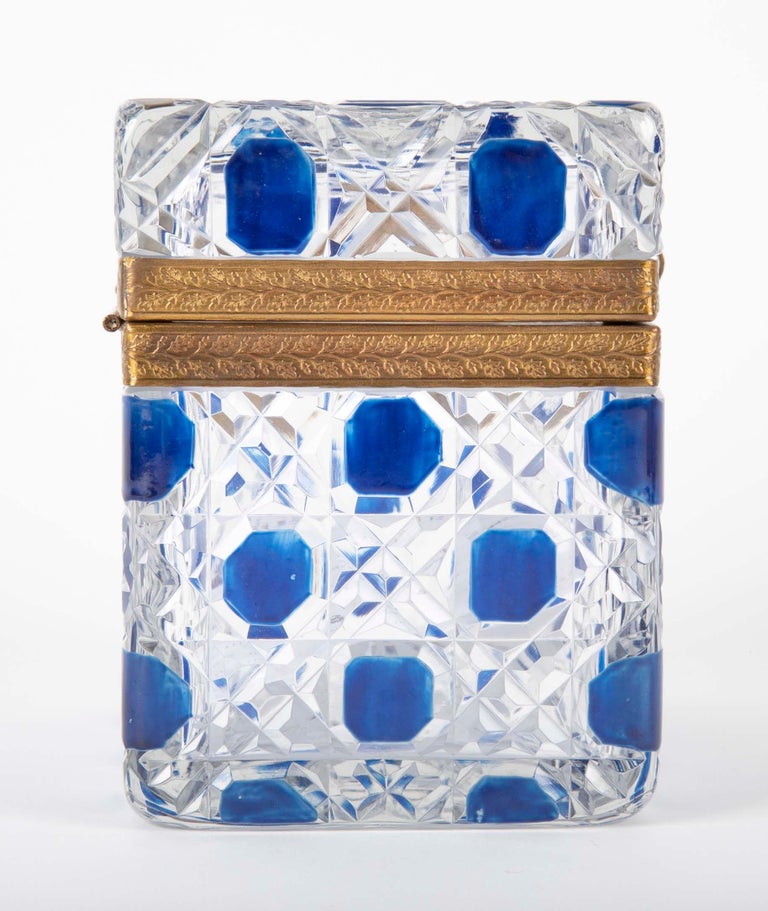 Two Baccarat Cut Glass Boxes At 1stdibs