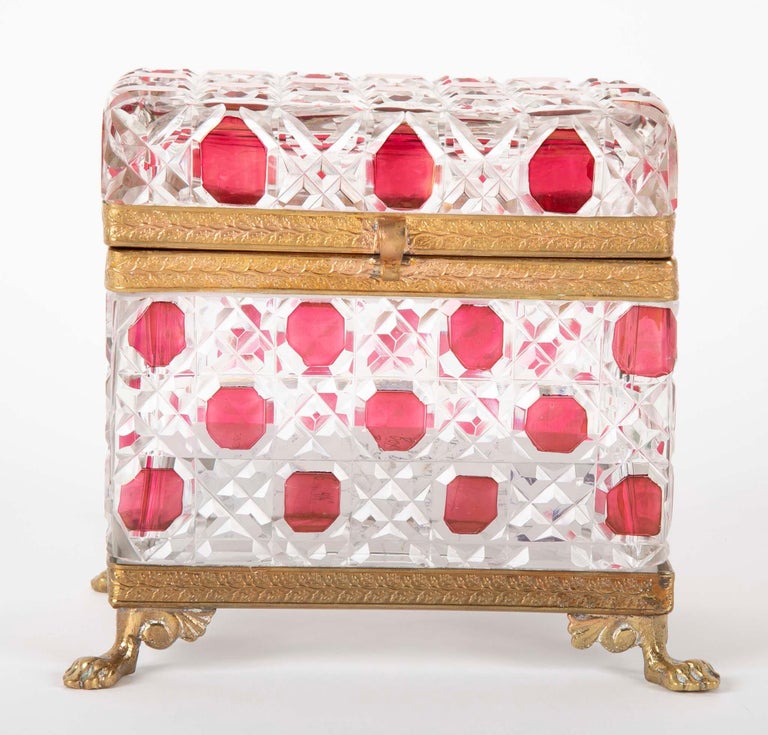 Two Baccarat Cut Glass Boxes At 1stdibs