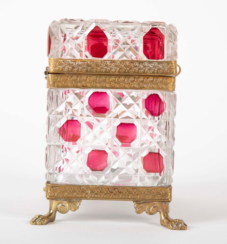 Two Baccarat Cut Glass Boxes At 1stdibs