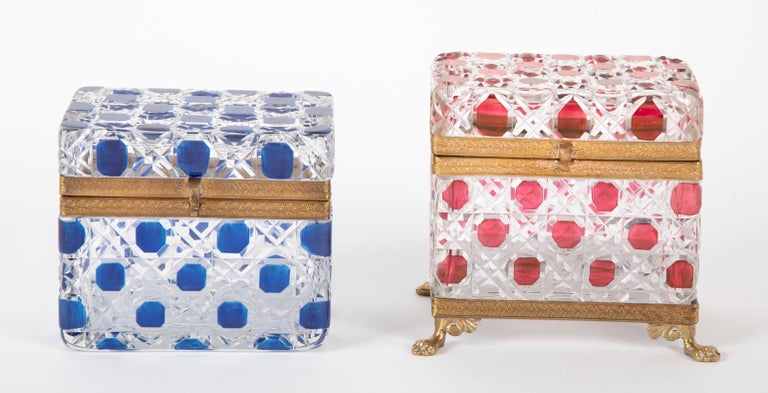 Two Baccarat Cut-Glass Boxes at 1stDibs