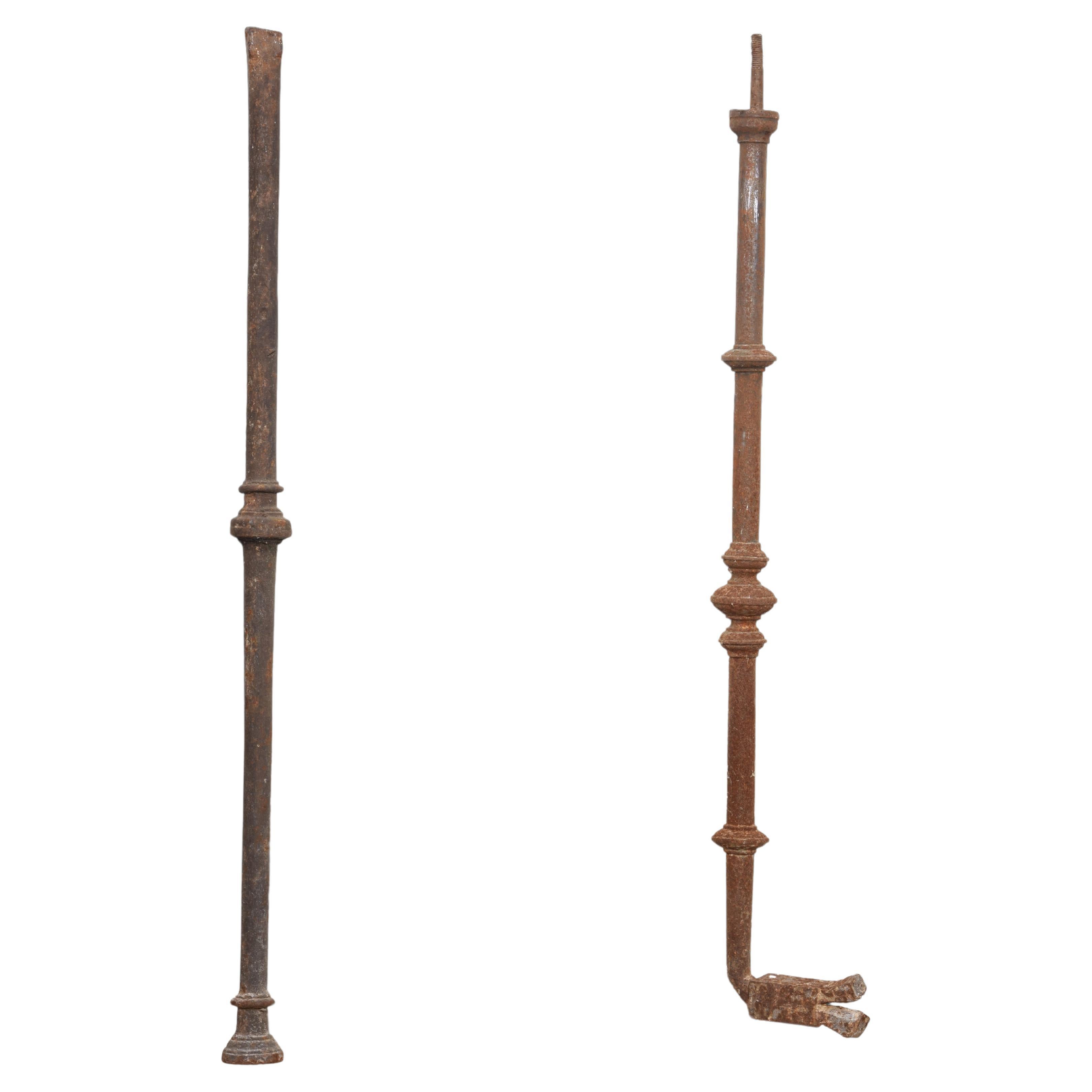 Two balusters. Wrought iron. Spain, 18th century. For Sale at 1stDibs
