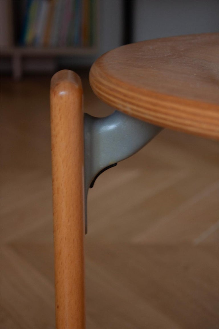 Two Bruno Rey Chairs in Beech Wood circa 1970 by Dietiker with Original ...