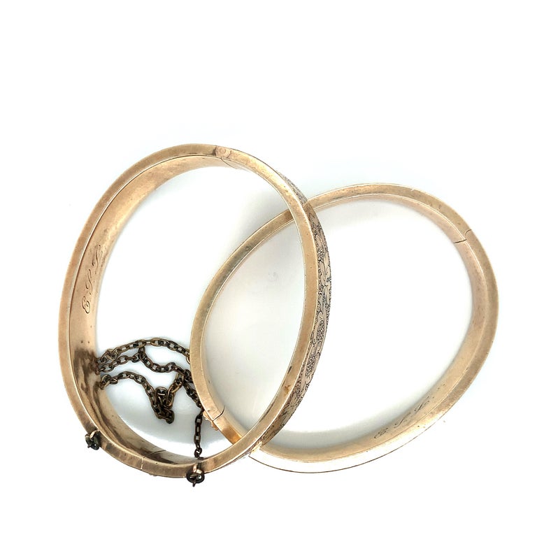 Two Black Enamel Bangles For Sale at 1stDibs