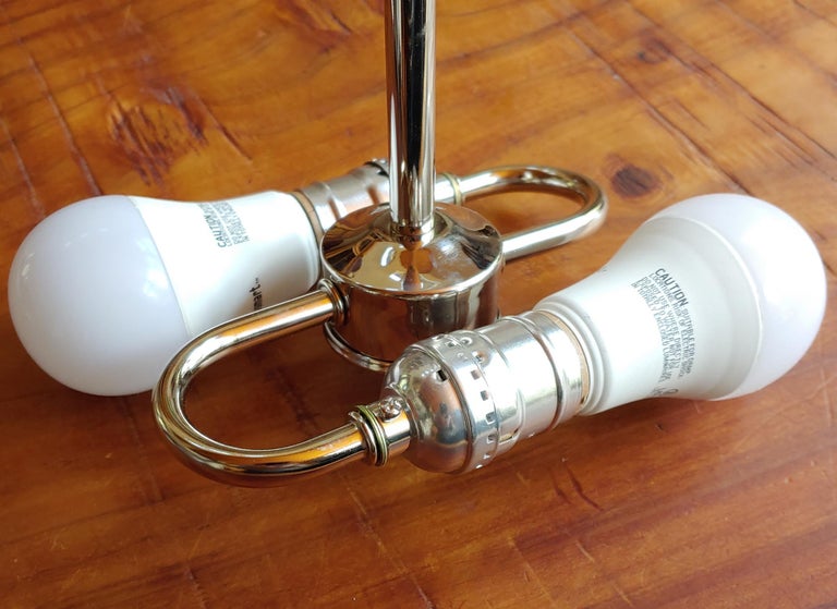 Two Bulb Fixture in White, Black, Bronze or Satin Nickle, Upgrade For ...