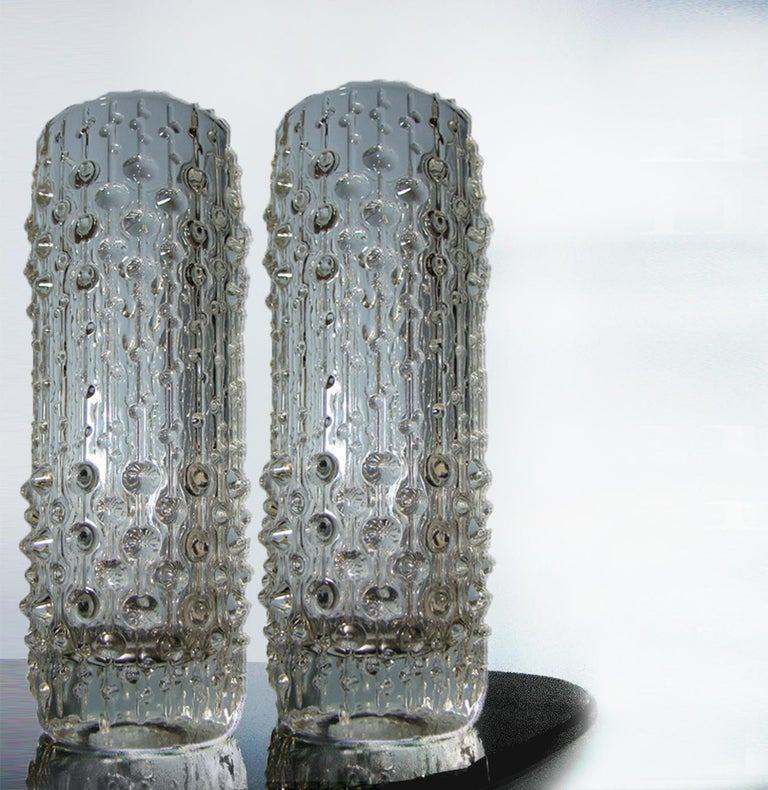 Two Candle Wax Vases for Sklo Union, 1974 For Sale at 1stDibs