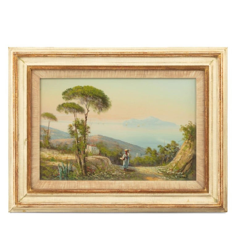 Two Charming Views of the Bay of Naples and Vesuvius by Maria Gianni ...