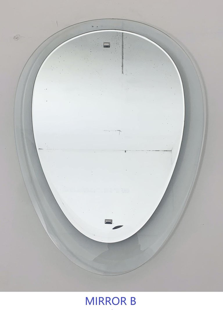 Clear Glass Mirror by Cristal Art - 2 available For Sale at 1stDibs