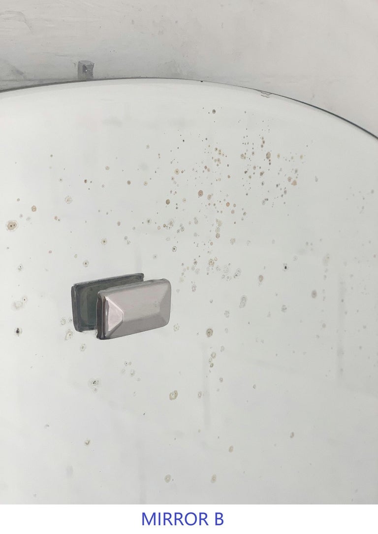 Clear Glass Mirror by Cristal Art - 2 available For Sale at 1stDibs