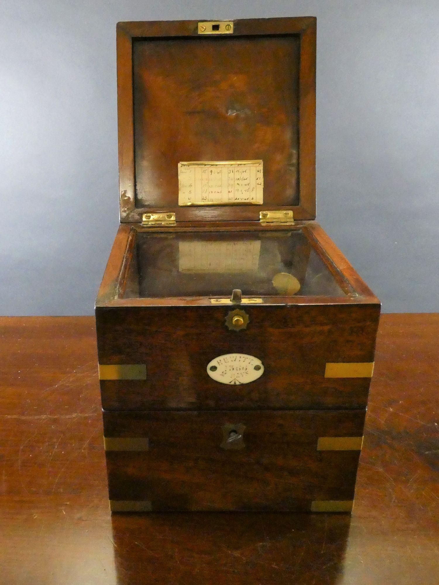 Two Day Mahogany Cased Marine Chronometer by Thomas Hewitt, London, No ...