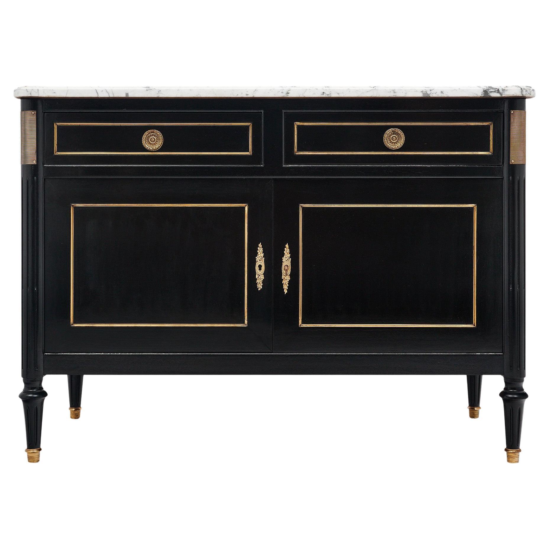 Louis XVI Ebonized French Buffet For Sale at 1stDibs