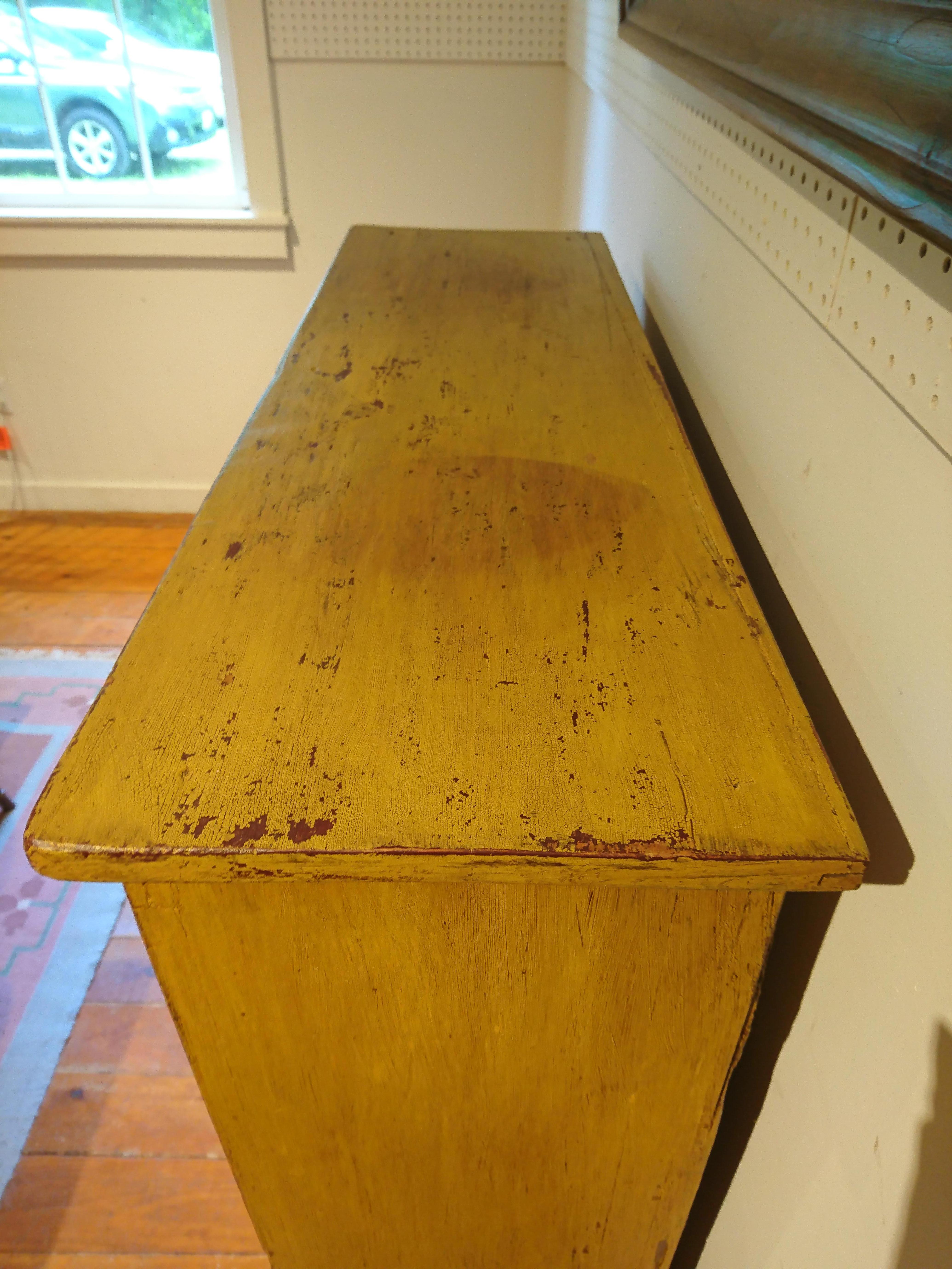 Two-Door Mustard Buffet at 1stDibs