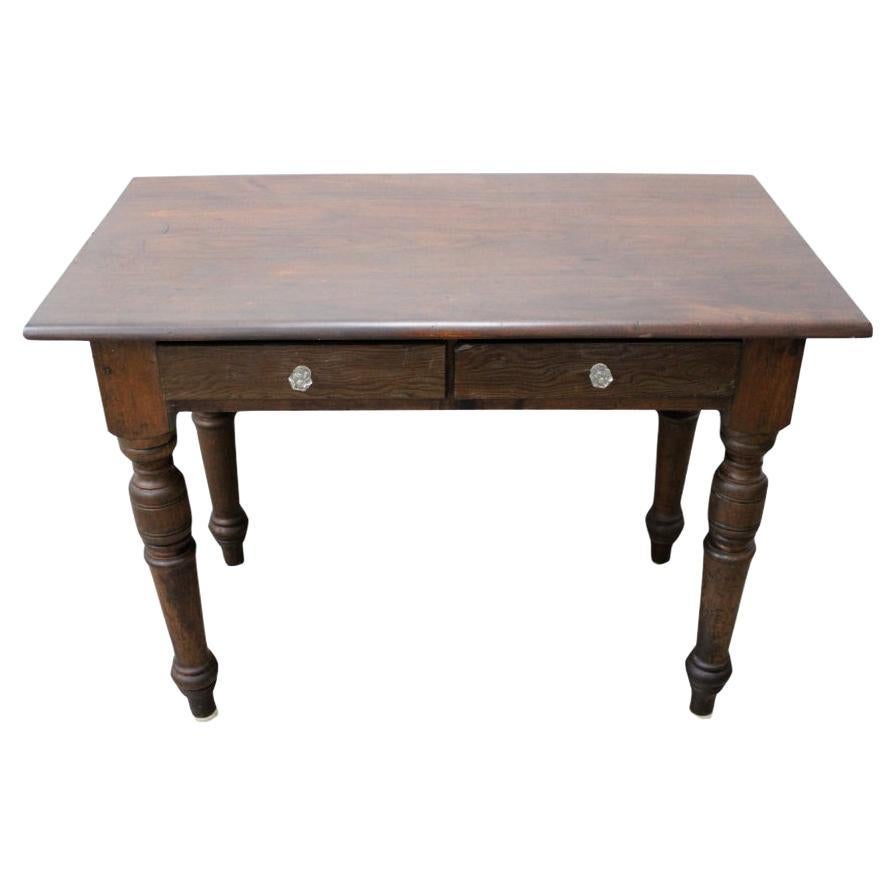 Original Rustic and Primitive Petite French Writing Table w/Drawer at ...