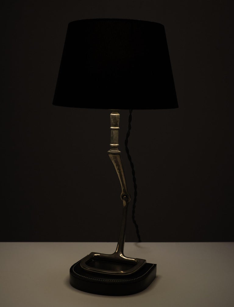 Two EICHHOLTZ Stirrup Table Lamps, 1980s For Sale at 1stDibs
