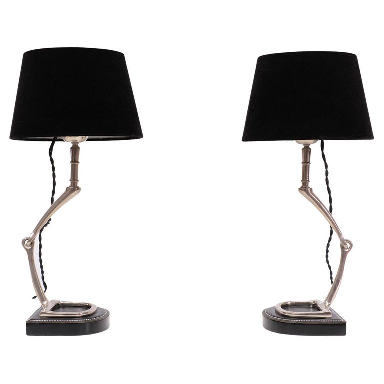 Two EICHHOLTZ Stirrup Table Lamps, 1980s For Sale at 1stDibs