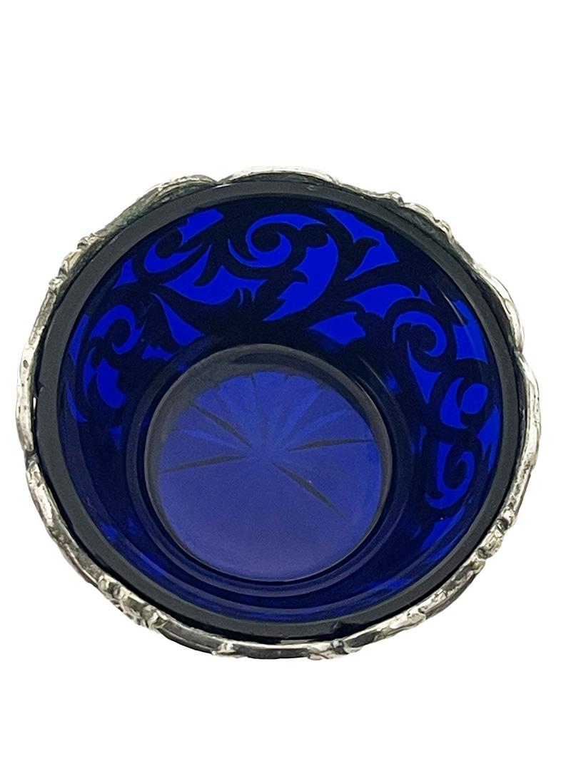 Two English silver plated salt cellars by Henry Wilkinson, Sheffield ...