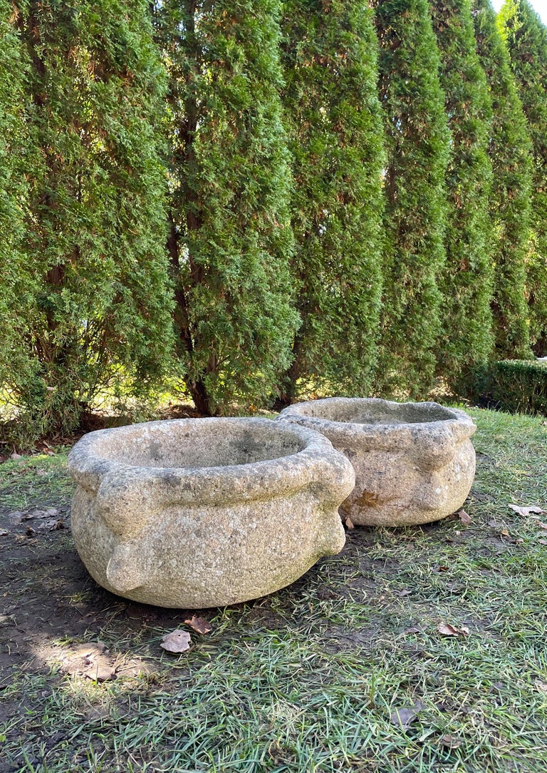 French Round Cast Stone Planter/Sink For Sale at 1stDibs