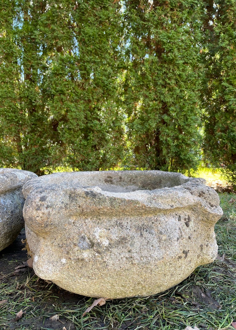 French Round Cast Stone Planter/Sink For Sale at 1stDibs