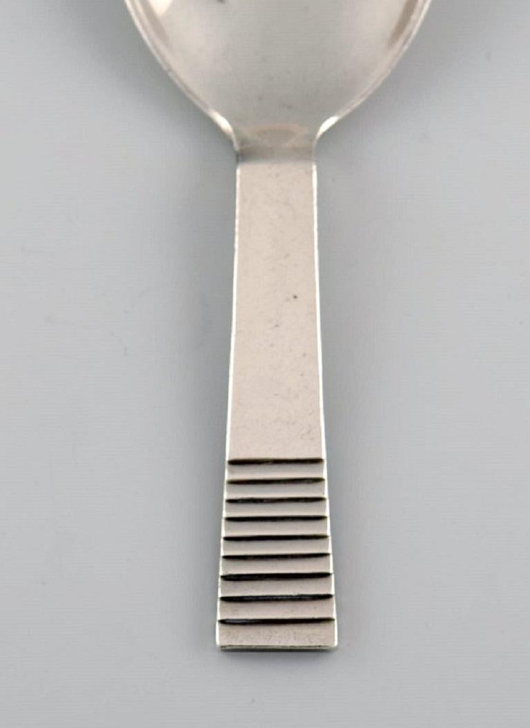 Two Georg Jensen Parallel / Relief Jam Spoons in Sterling Silver, 1930s ...