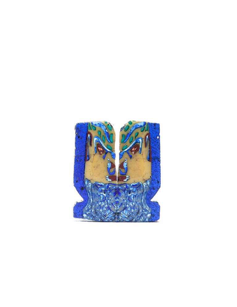 Two Glass Inlay Pairs For Sale at 1stDibs