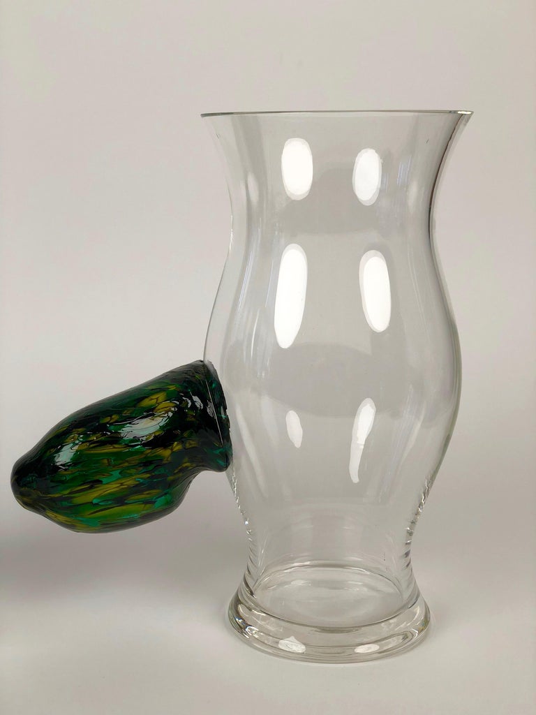 Two Glass Objects from Slovak Glass Designer Patrik Illo, 2000 For Sale ...