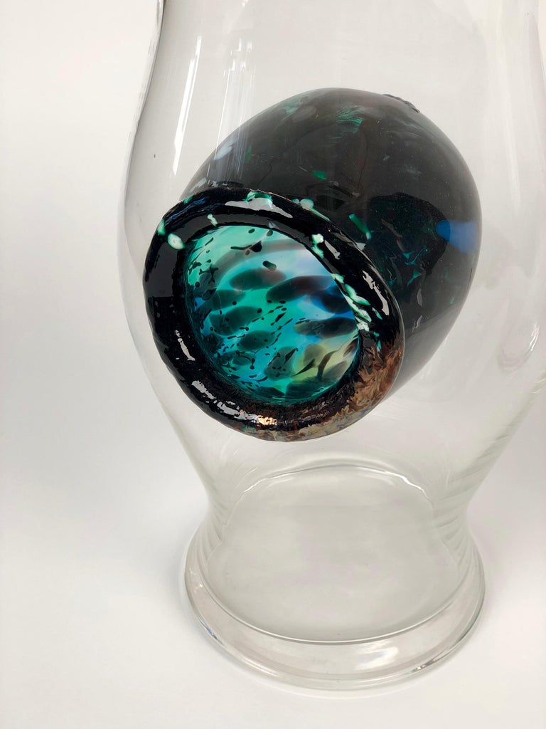 Two Glass Objects from Slovak Glass Designer Patrik Illo, 2000 For Sale ...